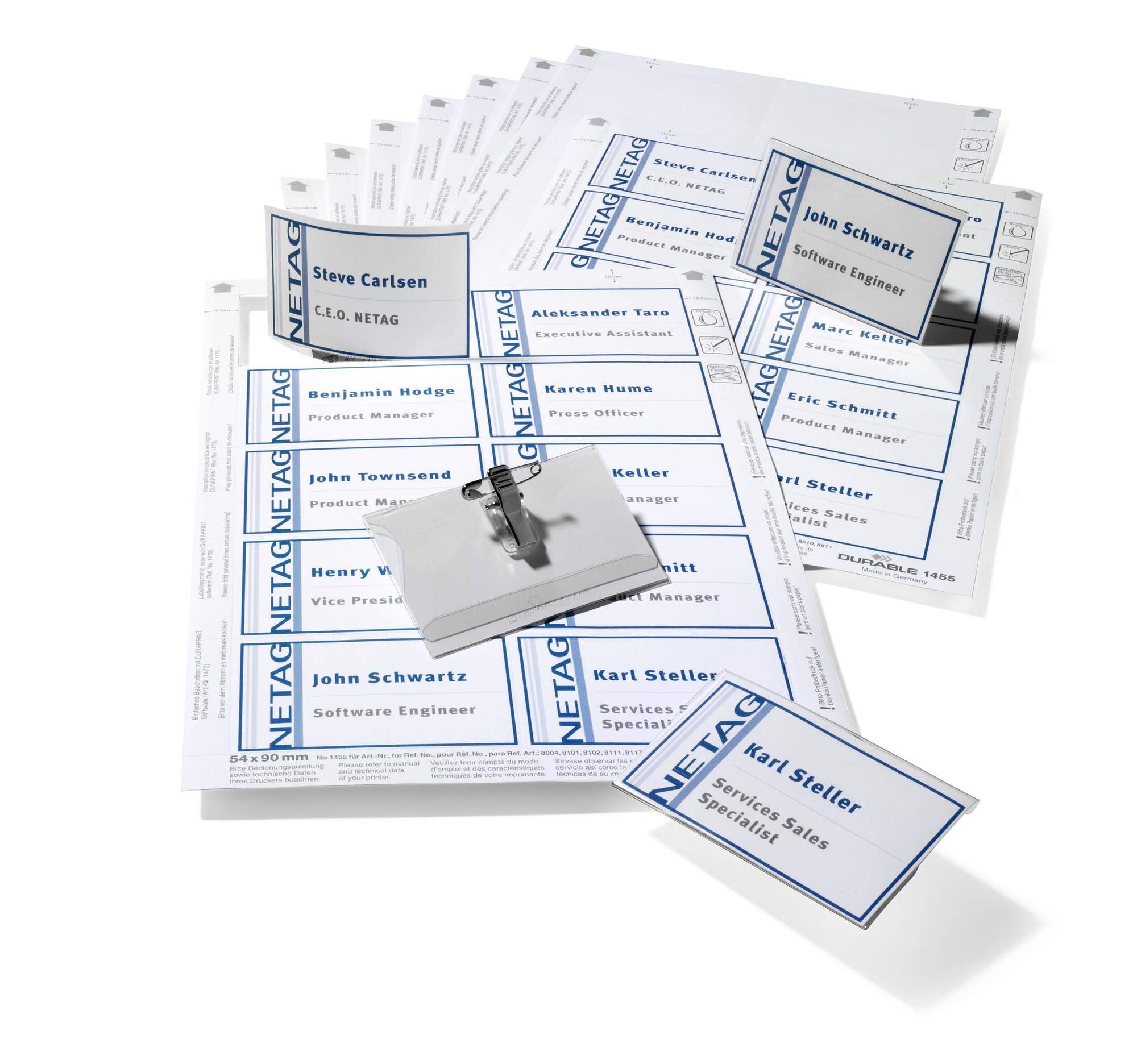 Durable 8182 Identyfikator Kombi-klip 54x90mm 20 szt - Sklep Durable